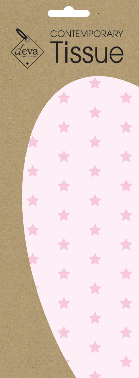 Baby Star Pink Tissue Paper 4 Sheets of 20 x 30" Deva Tissue Wrapping ...
